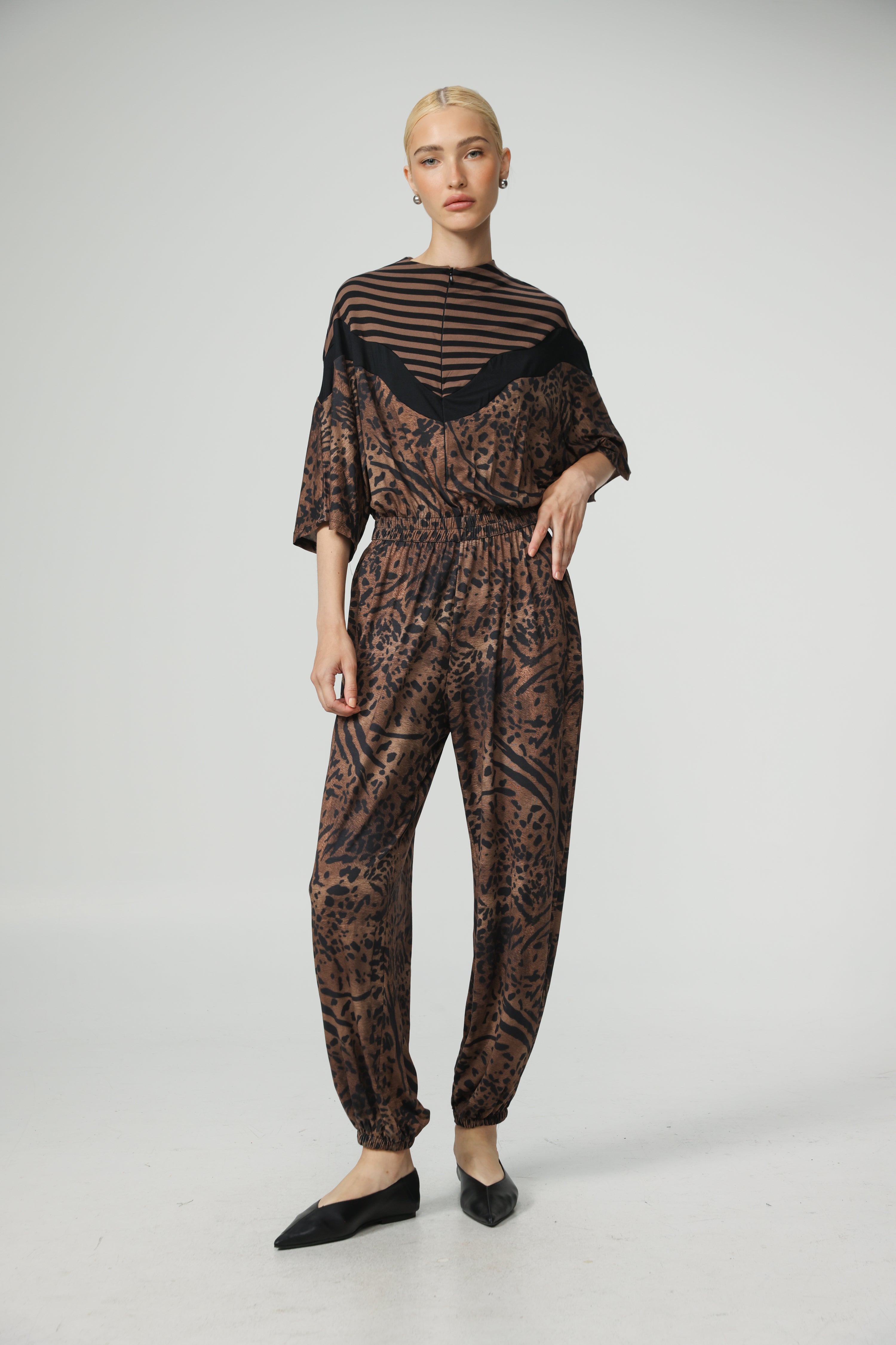 Adamon Leopard Mix Jumpsuit – SEESTARZ