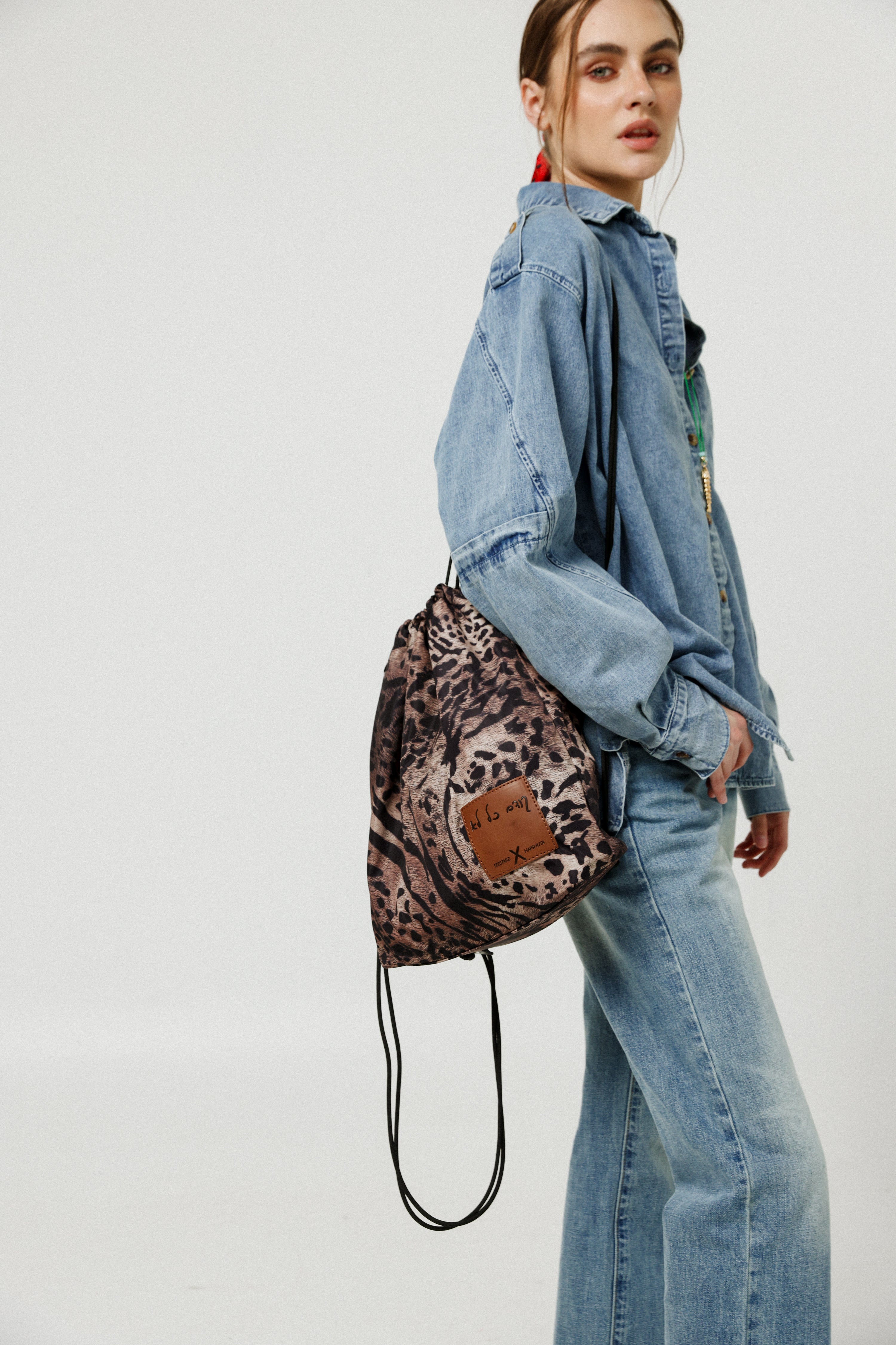 Collab Leopard Drawstring Bag – SEESTARZ