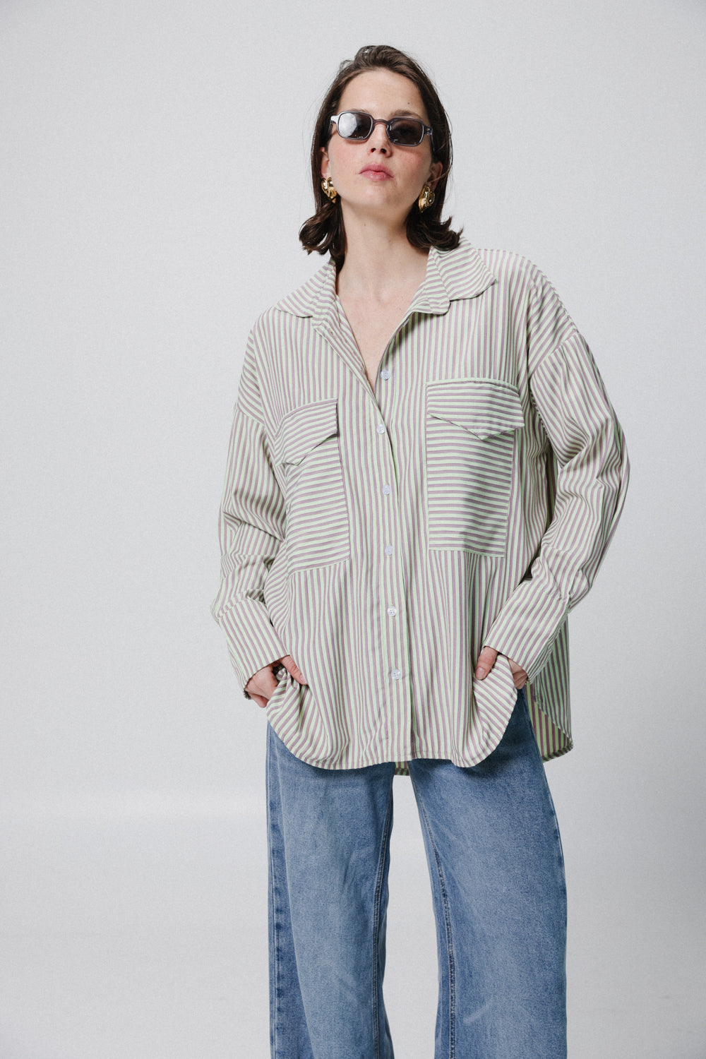 Mixed Yellow Stripes Buttoned Shirt – SEESTARZ