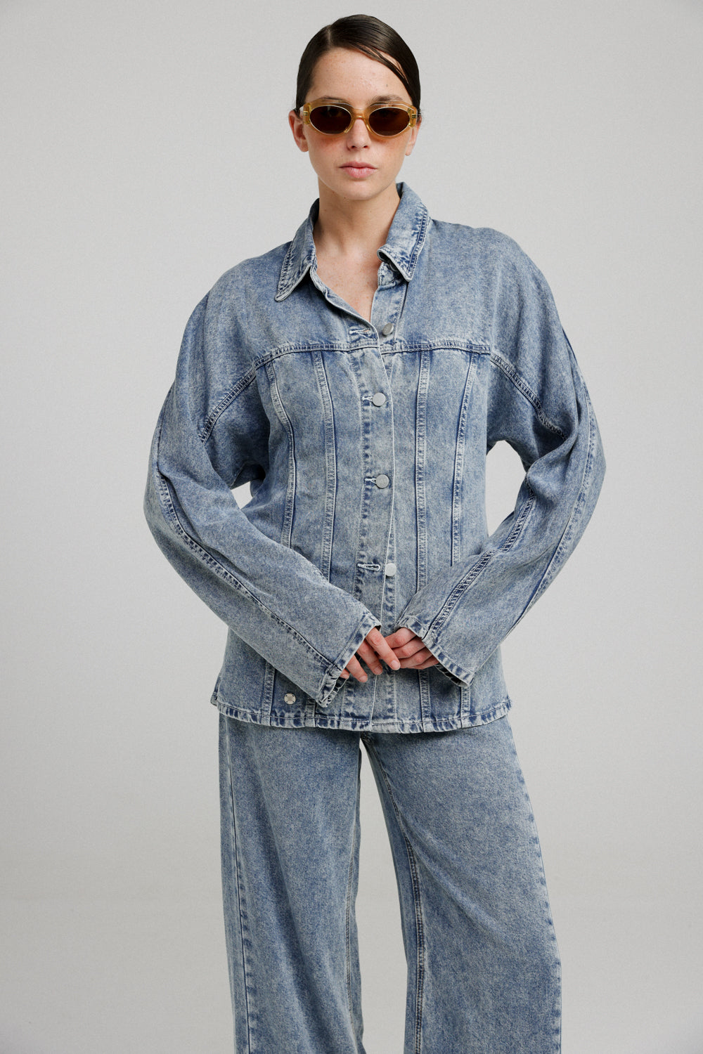 Redesign Blue Soft Denim Shirt – SEESTARZ